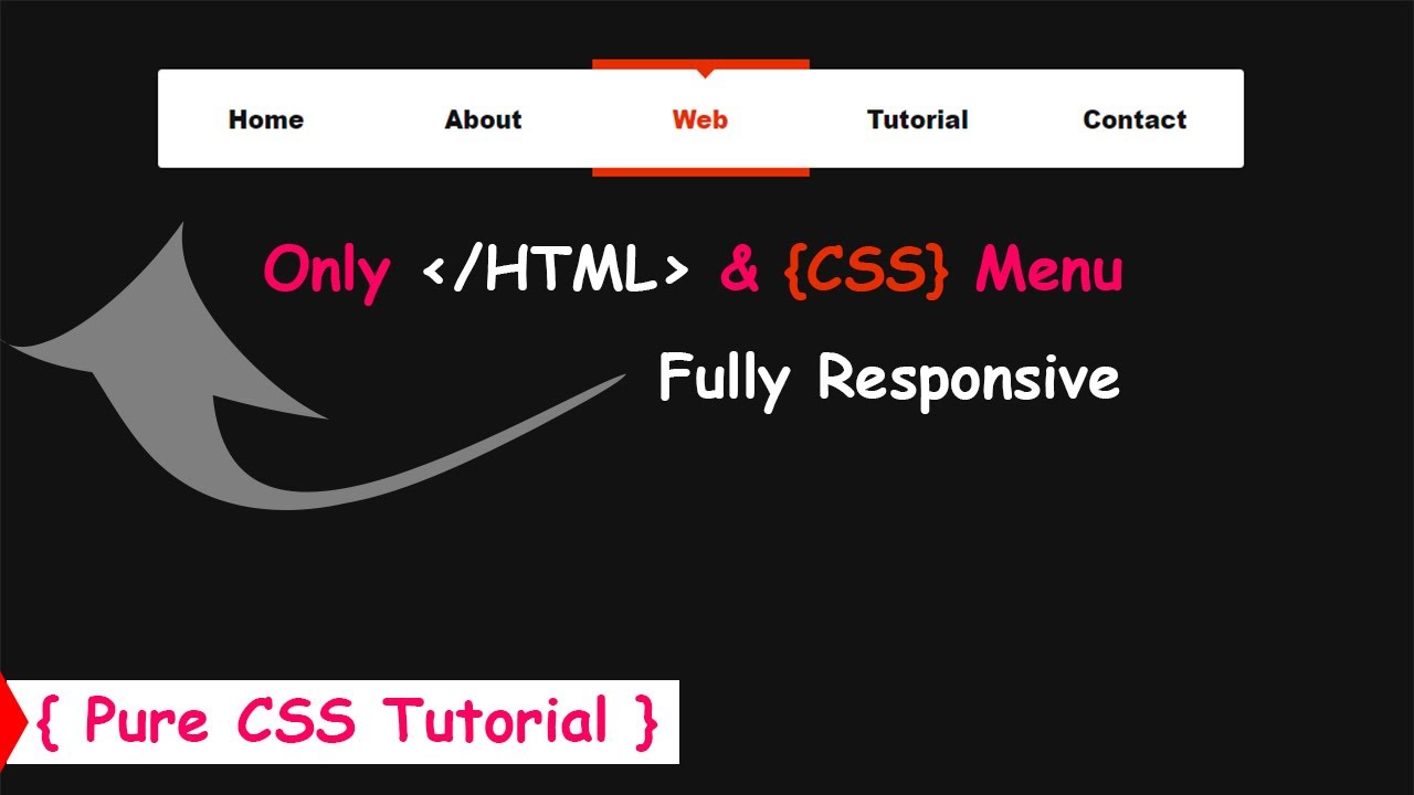 Responsive navbar with awesome hover effects - Html&CSS |Web Tutorials