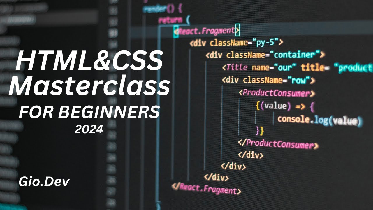 HTML & CSS Beginner Series | HTML Structure (2024)