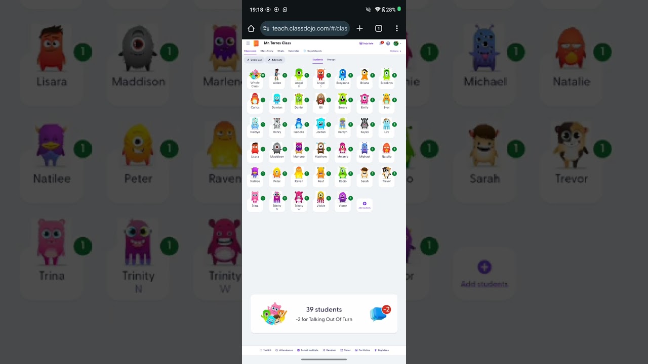 Class Dojo Whole Class Getting All Negative Dojo Points