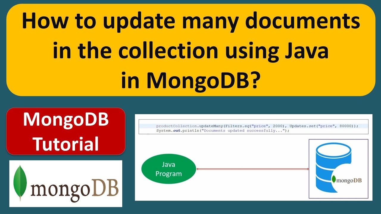 How to update many documents in the collection using Java in MongoDB? | MongoDB with Java