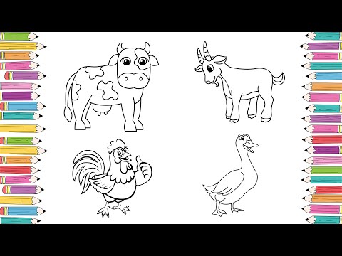 Farm Animal Coloring Pages For Kids | Kids Coloring Pages