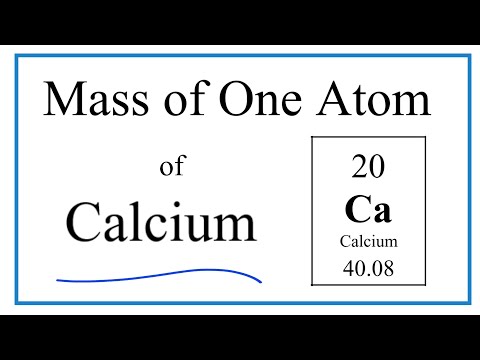 How to Find the Mass of One Atom of Calcium (Ca)