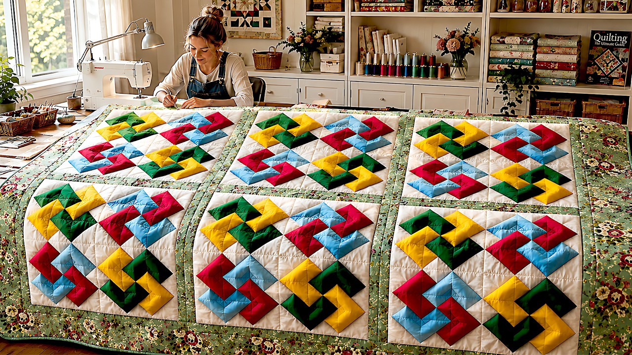 Patchwork Block Tutorial // The Most Creative Quilt Pattern Ever // Stunning DIY Quilt