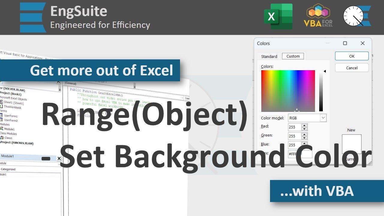 Set Cell Interior(Background) Color - Excel VBA