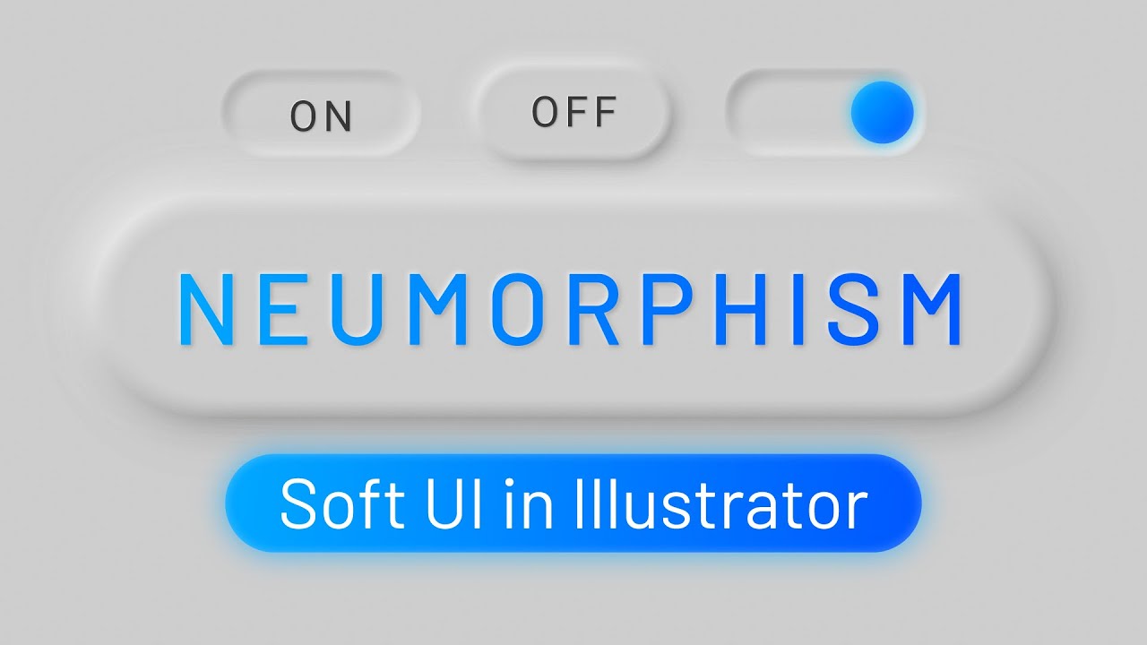 How to Make Soft UI in Illustrator (Neumorphism) | Tutorial for Beginners