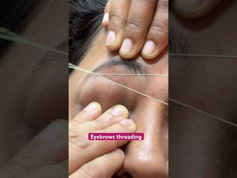 How to do eyebrows thread. Eyebrows threading #eyebrows #threading #beautician