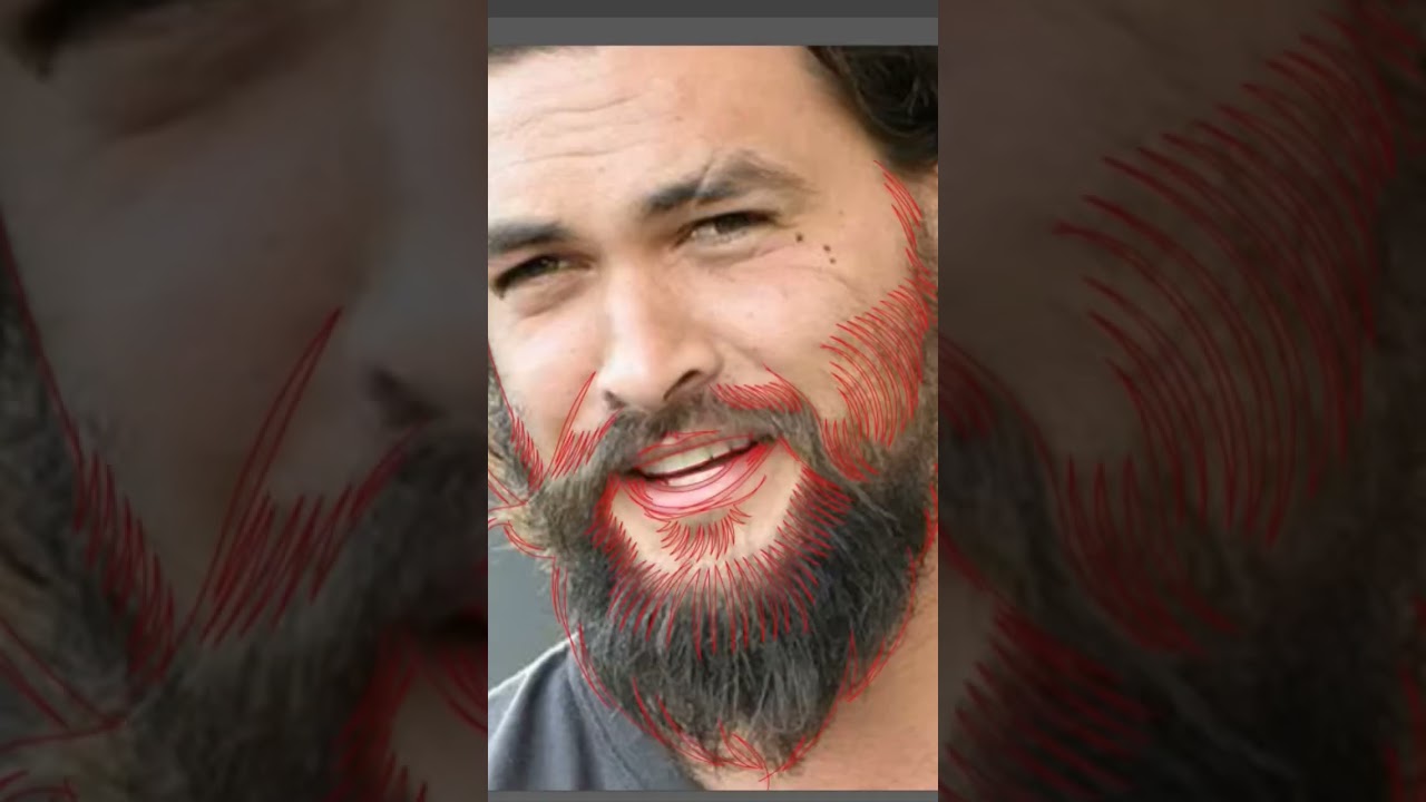 Black and white vector art || vector portrait illustration || #shorts #vectorart