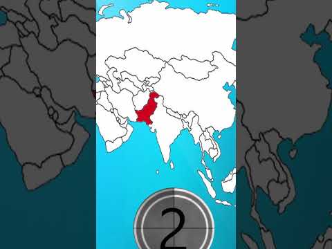 Test Your Geography Knowledge | Asian Country Map Quiz #youtubeshorts #short