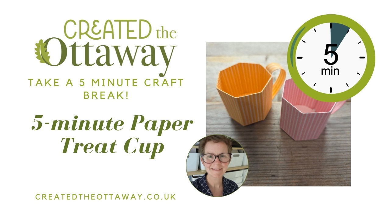 5 Minute Easter Craft | Easy Paper Treat Cup from One 6x6 Sheet@createdtheottaway