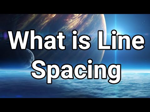 What is Line Spacing. Urdu /English