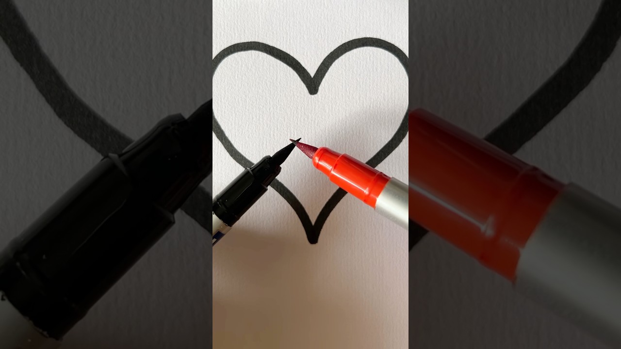 🖤❤️ #art #youtubeshorts #kidstv #ytshorts #diy #kidsart #kidsvideo #kids #shorts #youtube #reels