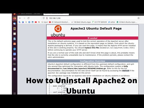 How to uninstall Apache2 on Ubuntu