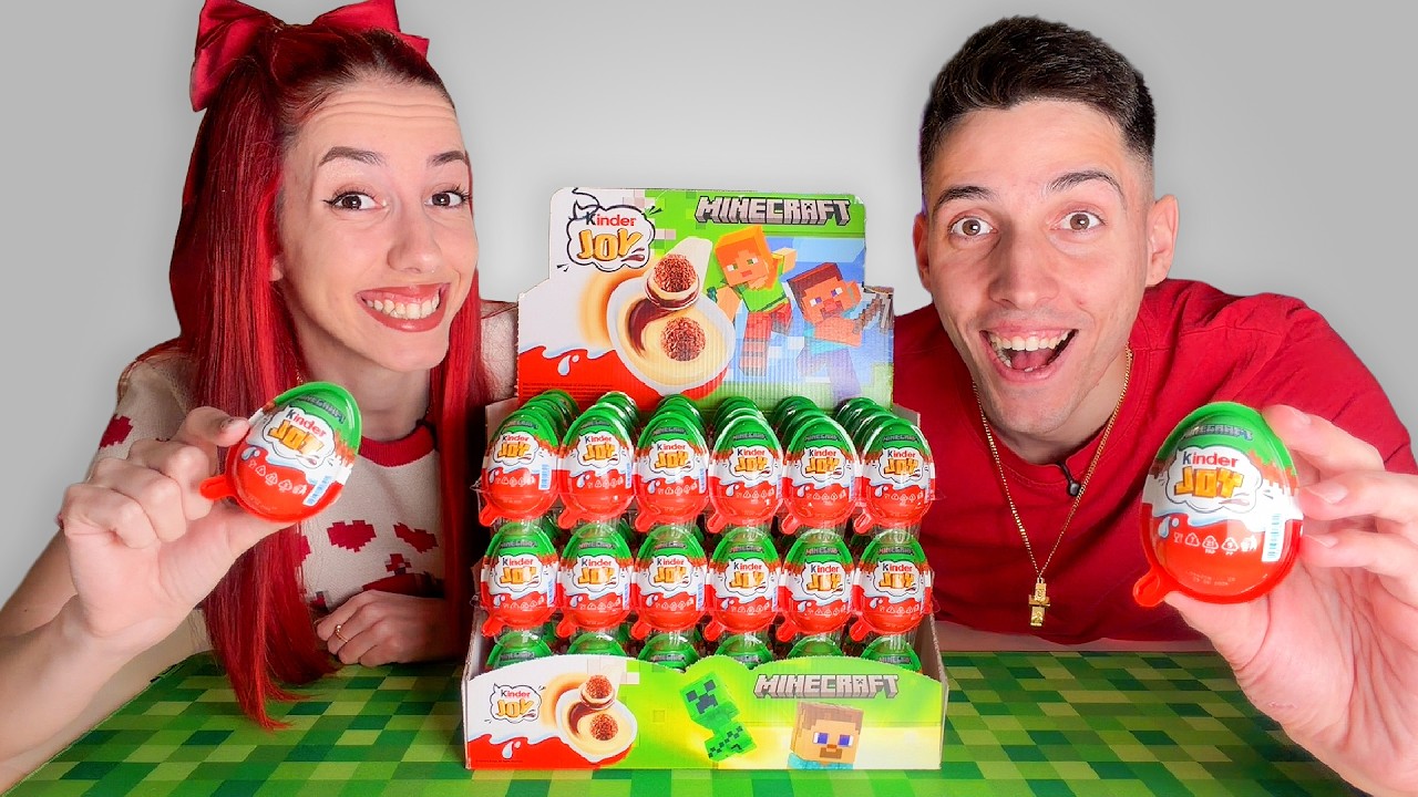 OTVARAMO 50 MINECRAFT KINDER JAJA