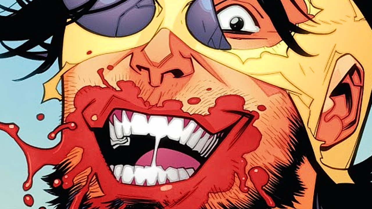 Sinister Mark tries to eat Invincible after eating everyone