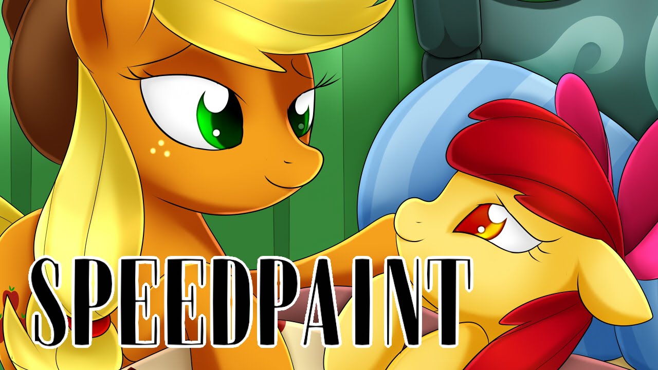 AppleJack and Apple Bloom [MLP Speedpaint]
