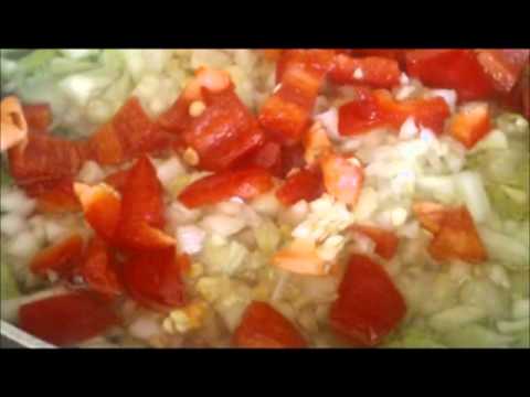 Making salad soup - a frugal recipe idea (lettuce soup)
