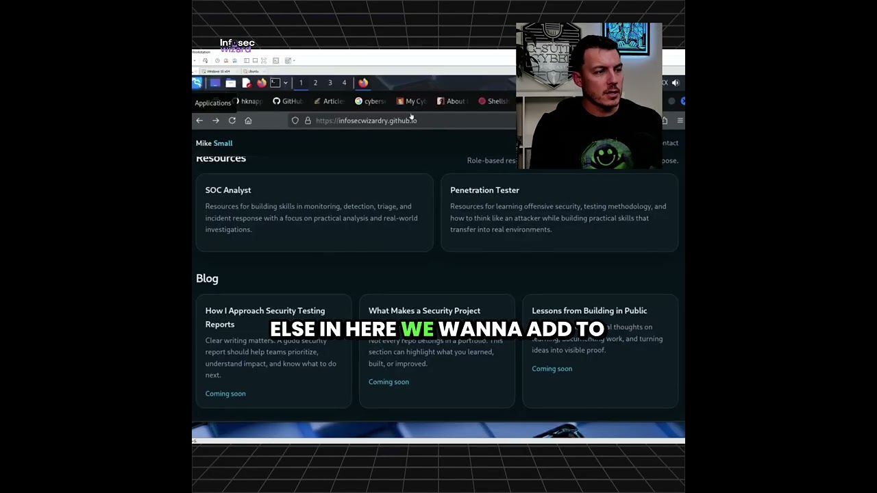 Build Your Cybersecurity Portfolio With GitHub Pages #shorts