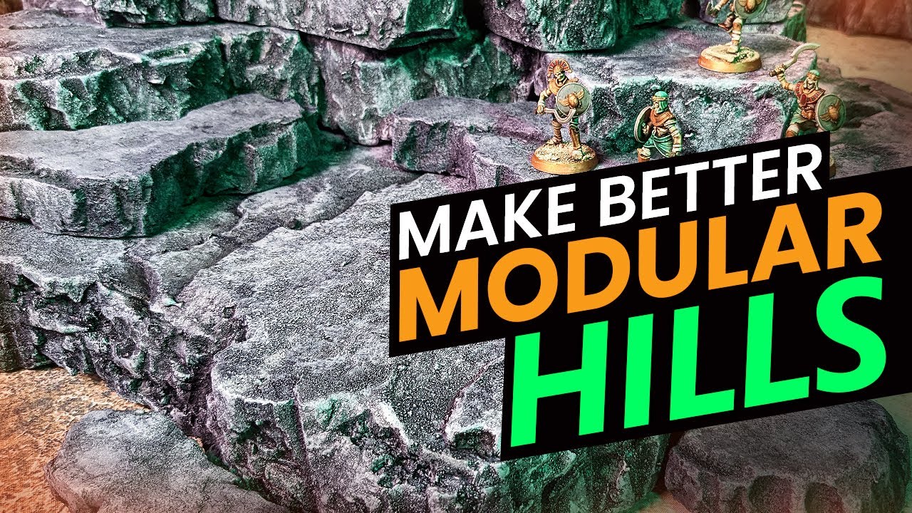 Make HILLS that ROCK! Wargaming Terrain Tutorial