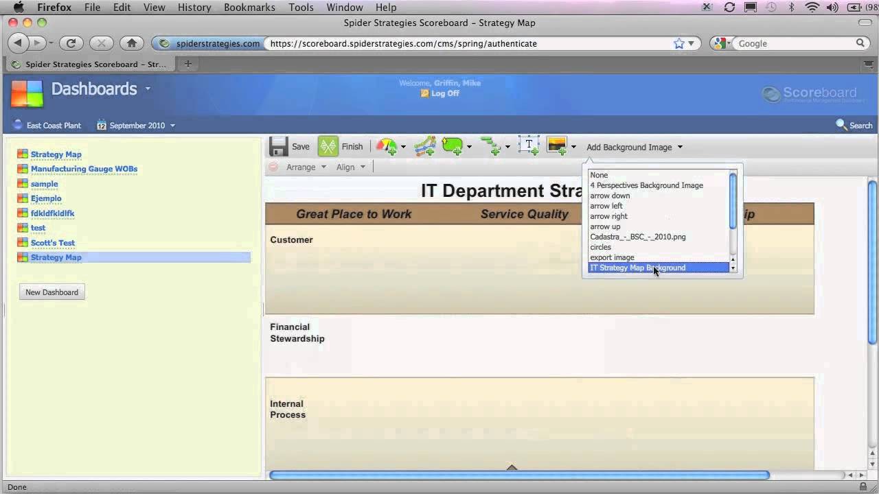 14 - Strategy Maps in Dashboards