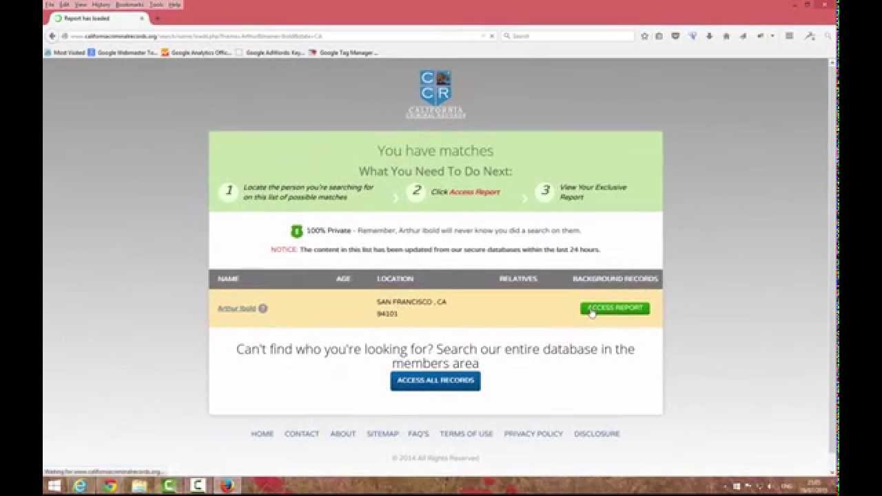 How To Find Arrest Records in California