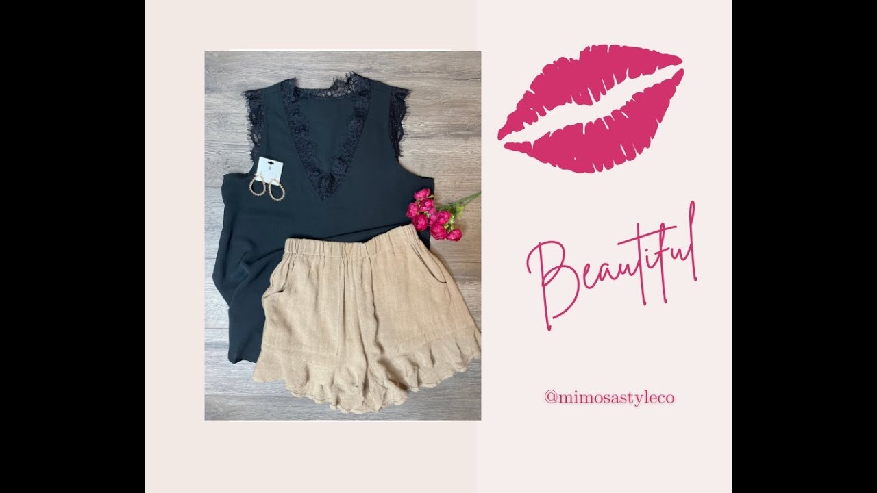 Flutter Shorts Spring Try On & Tops