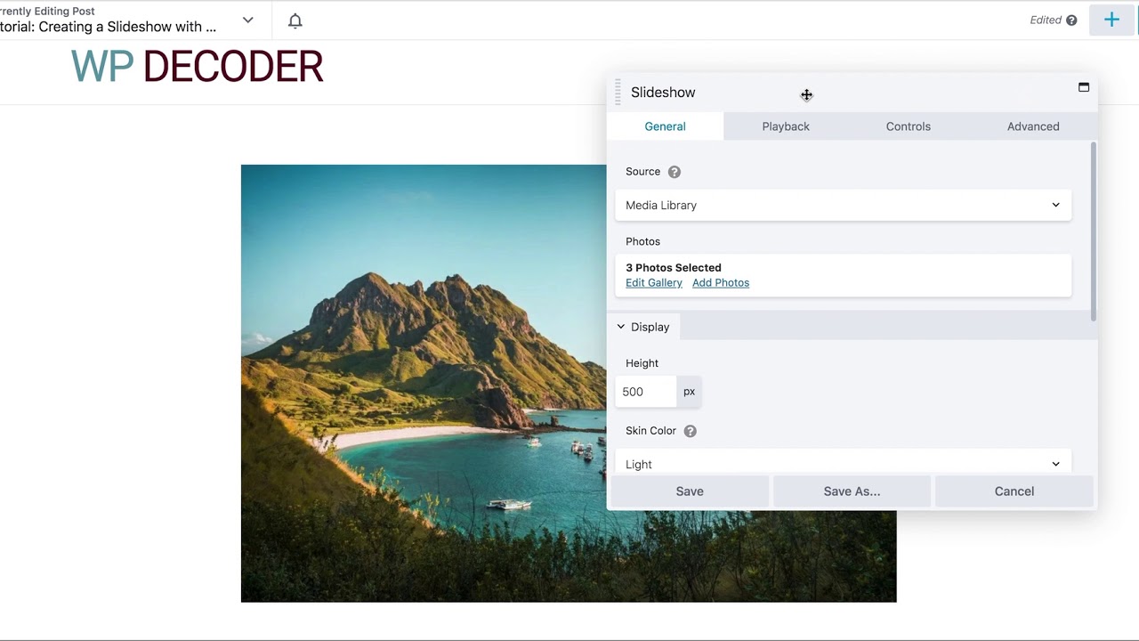 BeaverBuilder Slideshow Tutorial from WPDecoder.com