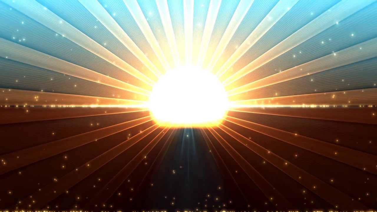 4K Sun Rays Panoramic View Motion Background 2160p