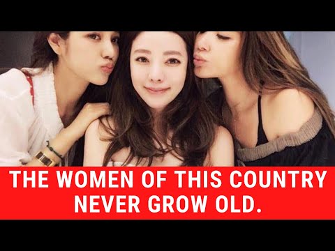 The women of this country never grow old. Taiwan is a countrywhere women never grow old.