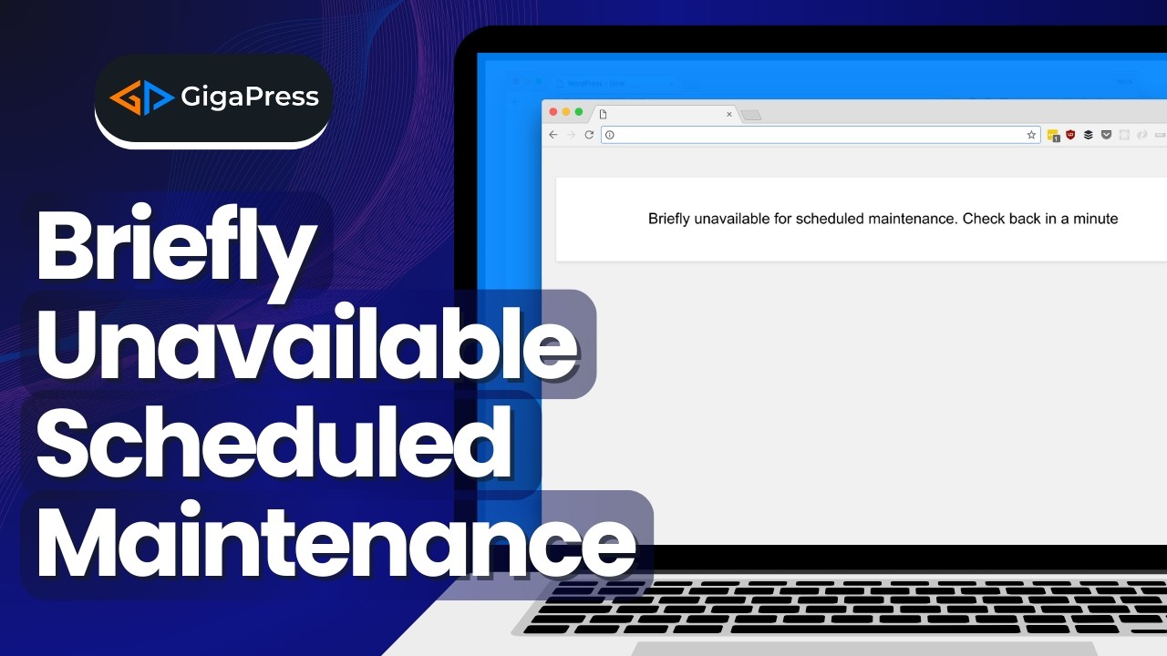 How to Fix Briefly Unavailable for Scheduled Maintenance in WordPress