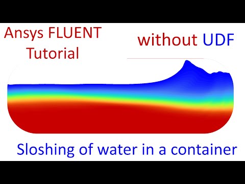 Ansys Fluent Tutorial for beginners | Sloshing | VOF | Expression in Ansys Fluent | Without UDF