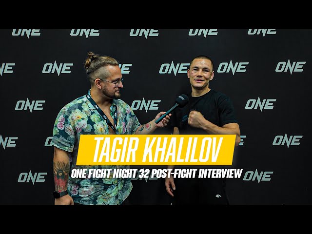 ONE Championship: “I want to be a champion for him” - Tagir Khalilov ...