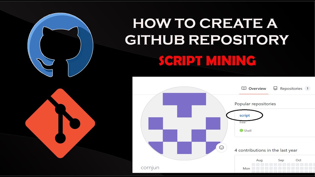 HOW TO CREATE A GITHUB REPOSITORY FOR SCRIPT MINING||Beginners