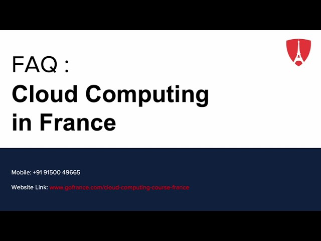 Masters in Cloud Computing in France | Cloud Computing Courses in ...