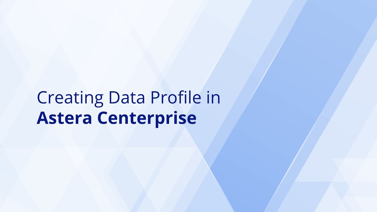 Creating Data Profile in Astera Centerprise