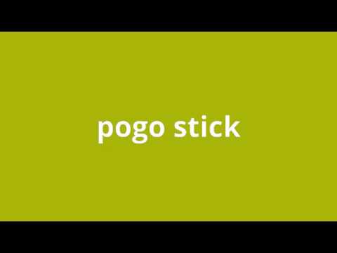 what is the meaning of pogo stick.
