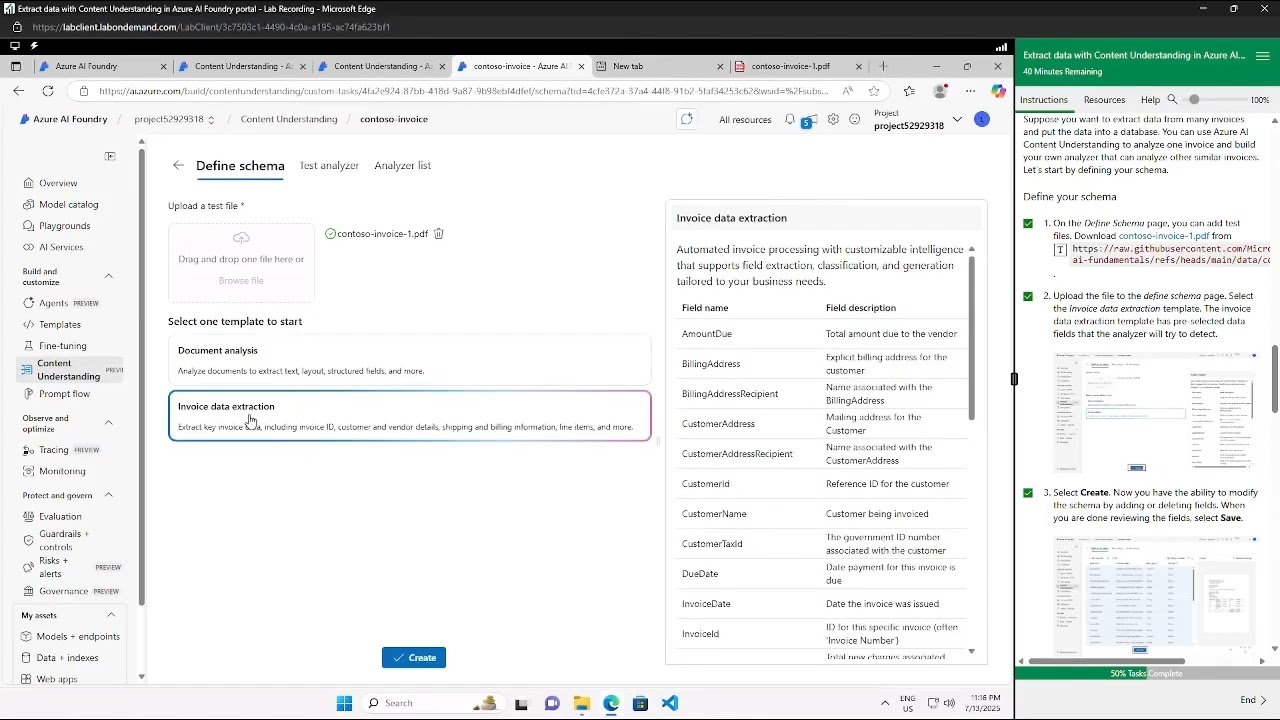 AI-900 - Lab 5 - Extract data with Content Understanding