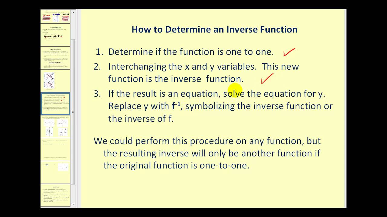 (New Version Available) Inverse Functions