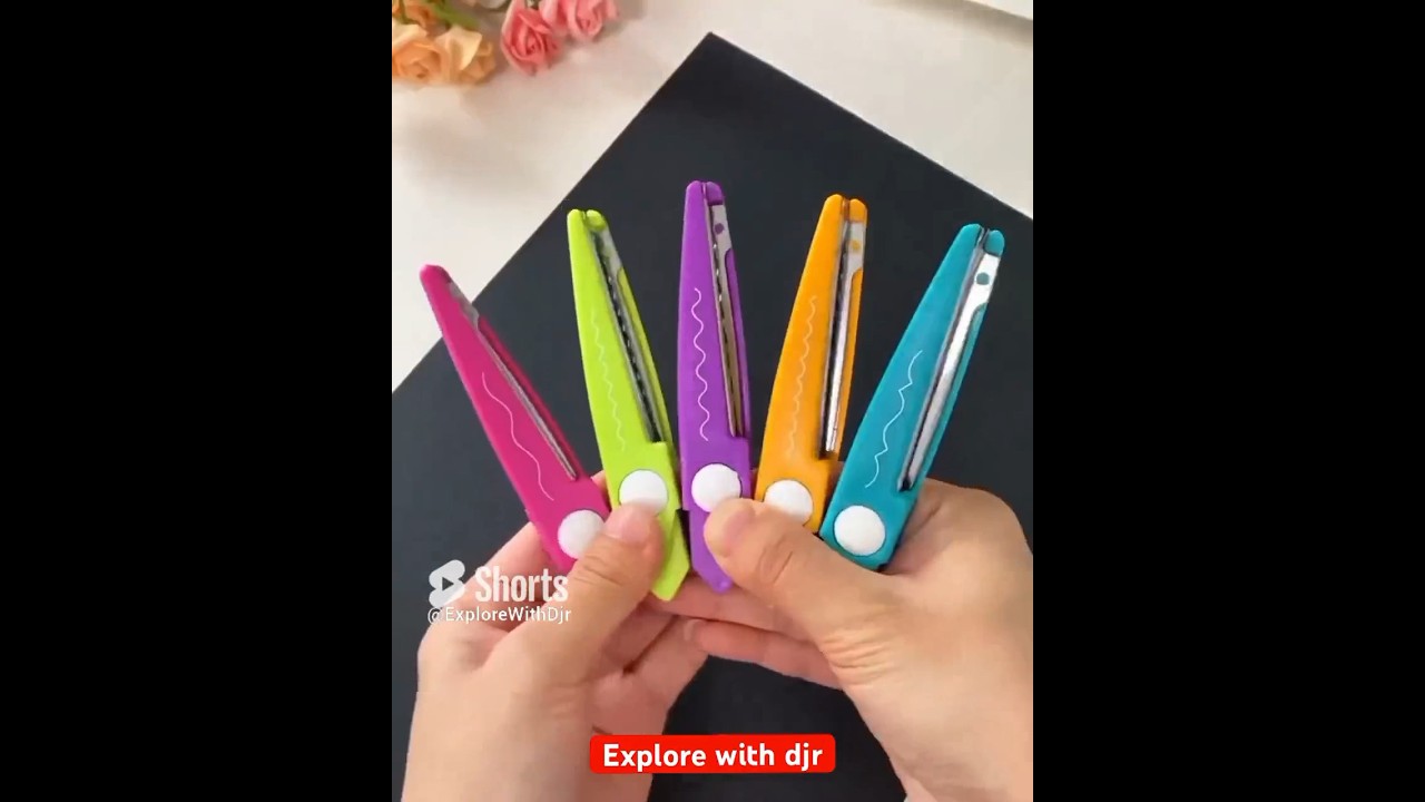 shape cutting scissors | शेप कटिंग कैंची | Stationery | useful Stationery #viral #shorts #trending
