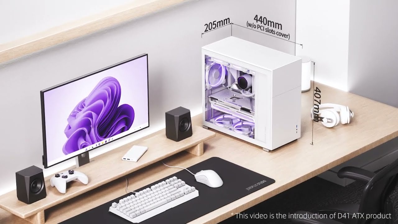 Vỏ case Jonsbo D41 STD White ( Mid Tower/Màu Trắng)