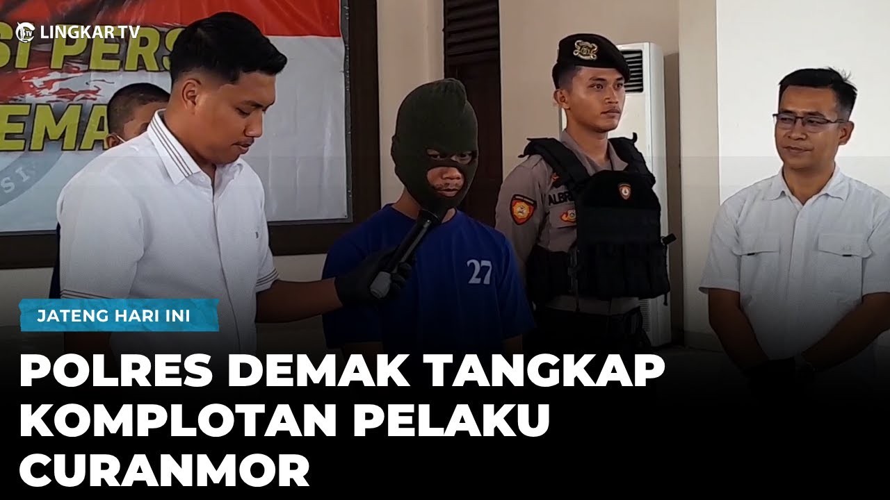 DEMAK POLICE RESIDENTIAL ARRESTS MOTORCYCLE THEFT GANG, 6 MOTORCYCLES SECURED!