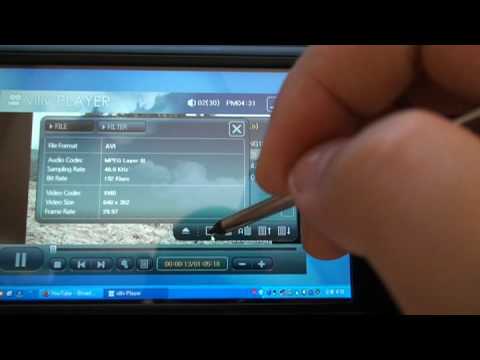 viliv S5 Web surfing with finger