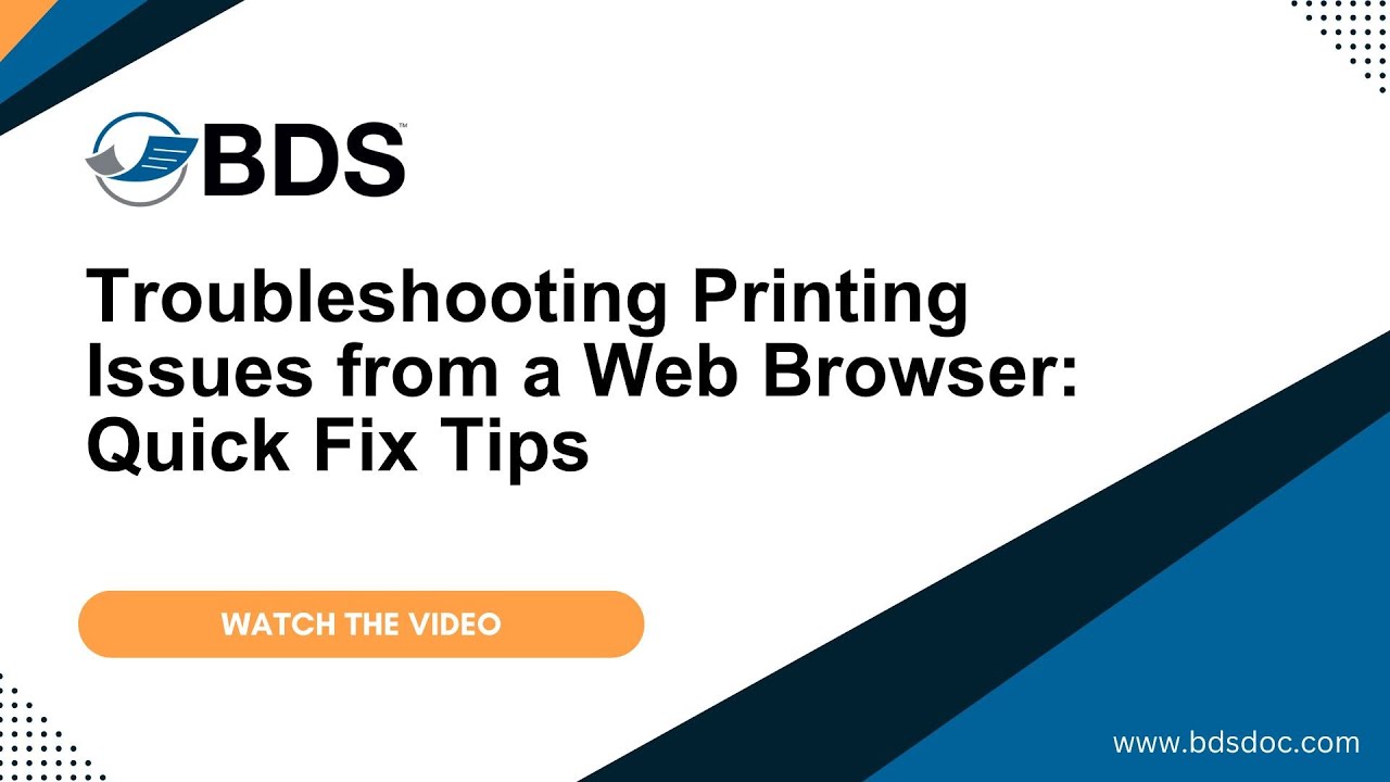 Troubleshooting Printing Issues from a Web Browser: Quick Fix Tips