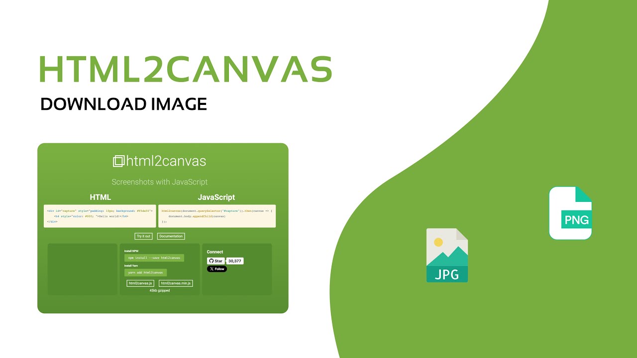download html code to image | html2canvas | javascript | html | tailwindcss