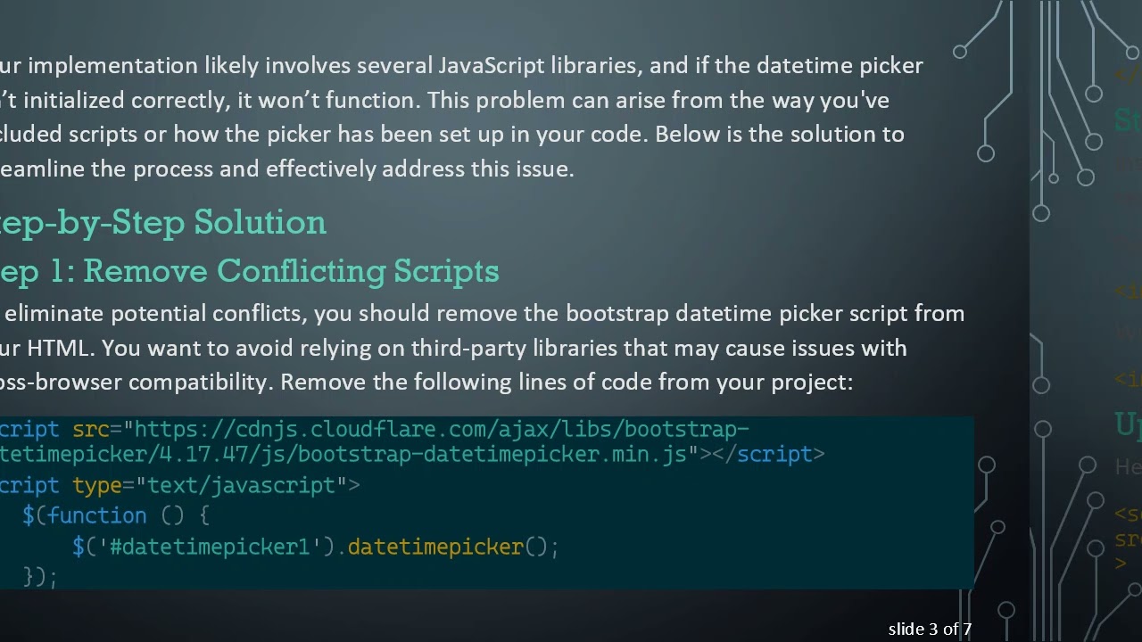 How to Fix datetimepicker Not Opening in Your ASP.NET Application