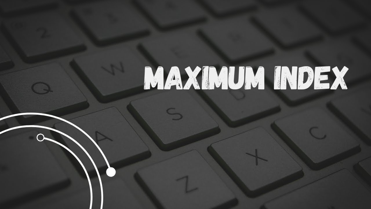 Maximum Index || GFG Problem