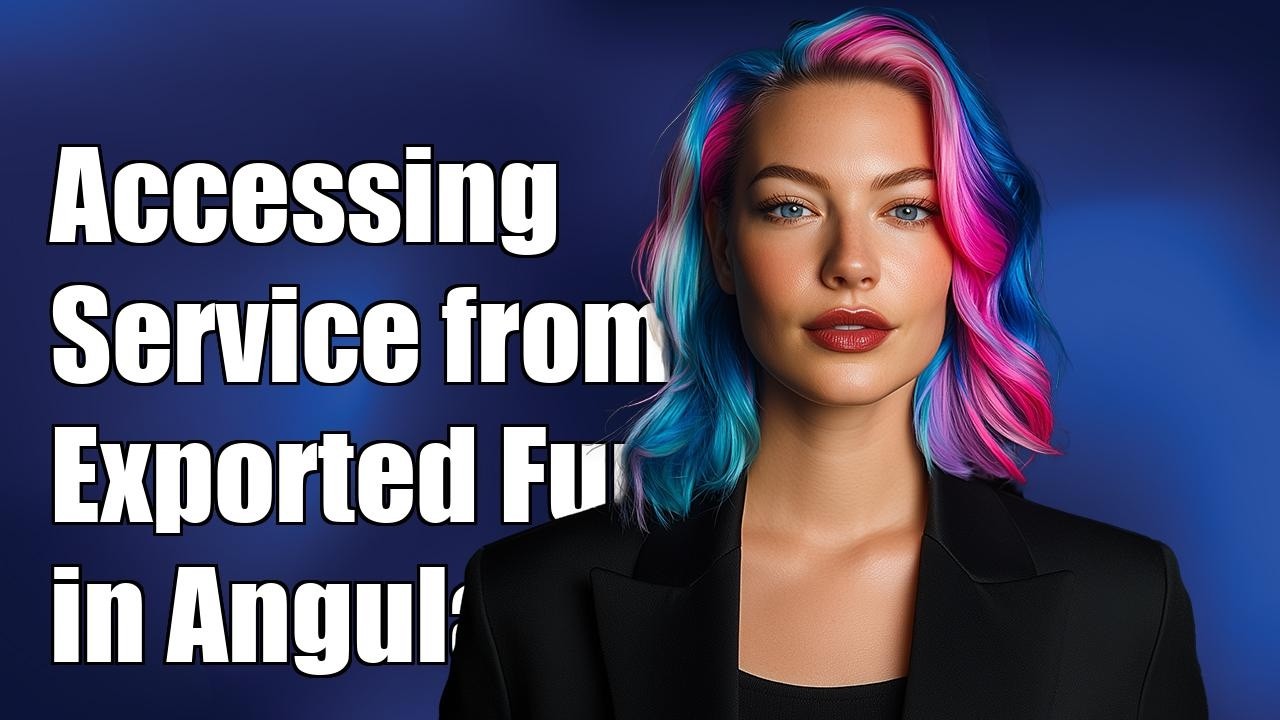 Accessing service from exported function in a module declaration in Angular 2+
