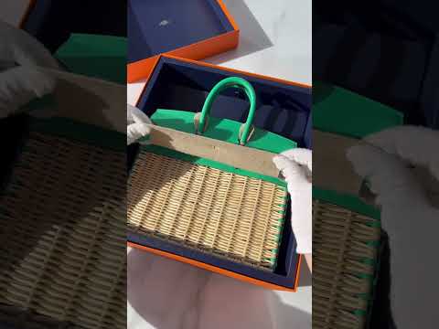 Unboxing Hermès Birkin 25 Picnic in Menthe Swift Leather & Palladium Hardware