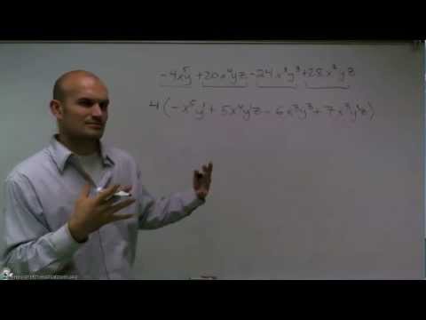 Algebra - Factoring Common factor only - Hard
