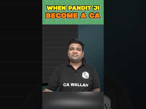 When Pandit Ji Become A CA #Shorts #CA #UdeshRegularBatch
