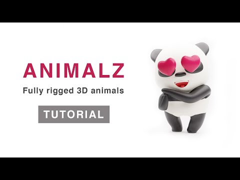 ANIMALZ - fully rigged 3D animals (TUTORIAL)